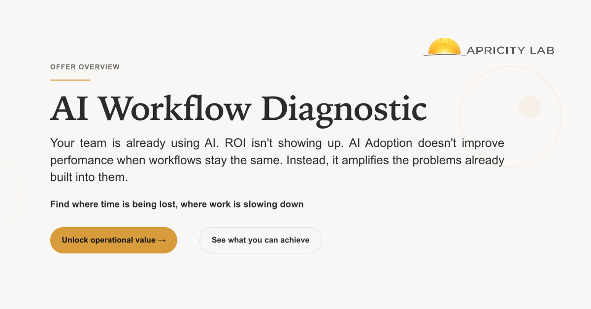 Apricity Lab — AI Workflow Diagnostic